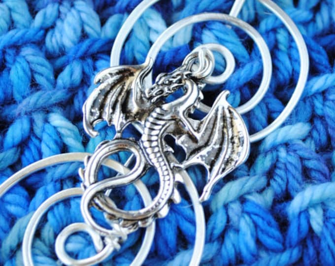 Silver Dragon Shawl Pin - Etsy