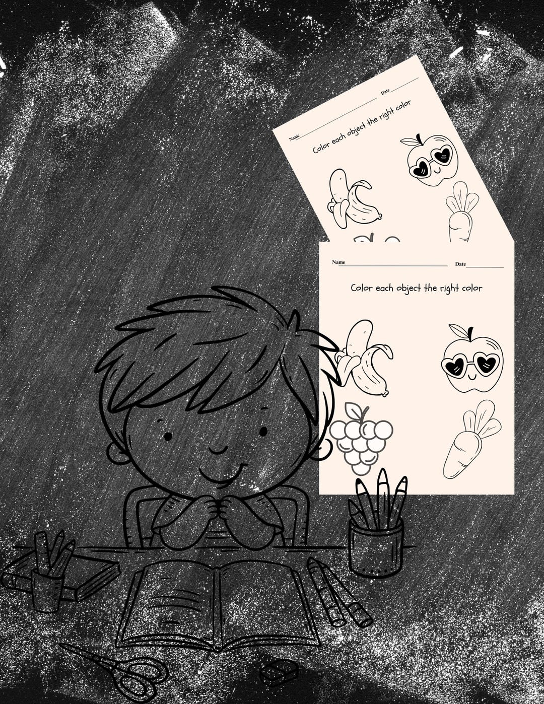 Color the Object Worksheet – Printable Color Recognition Activity PDF ...