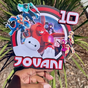 Big Hero 6 Cake Topper - Baymax Cake Topper - Big Hero Six Theme - Big ...