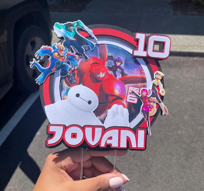 Big Hero 6 Cake Topper - Baymax Cake Topper - Big Hero Six Theme - Big ...