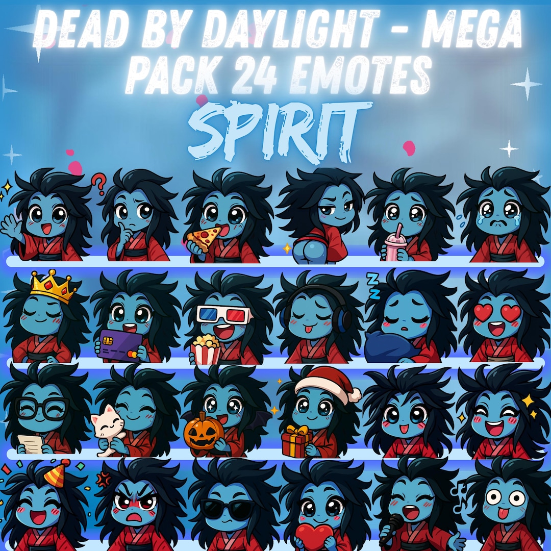 The Spirit Mega Pack 24 Emotes | Dead by Daylight Twitch, Discord ...