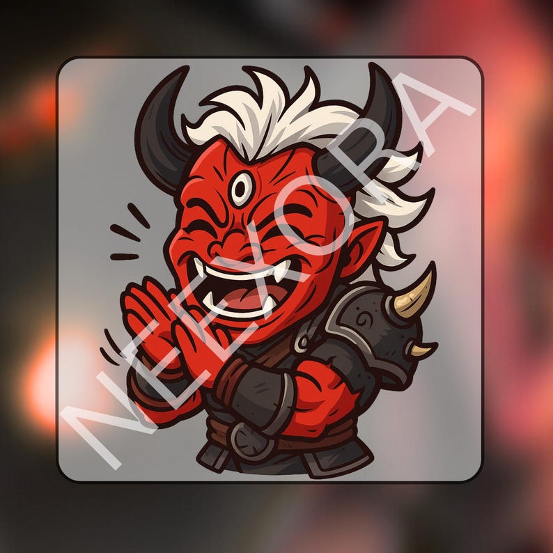 Oni Twitch Emote Pack, Dead by Daylight Chibi Emotes for Streamers ...