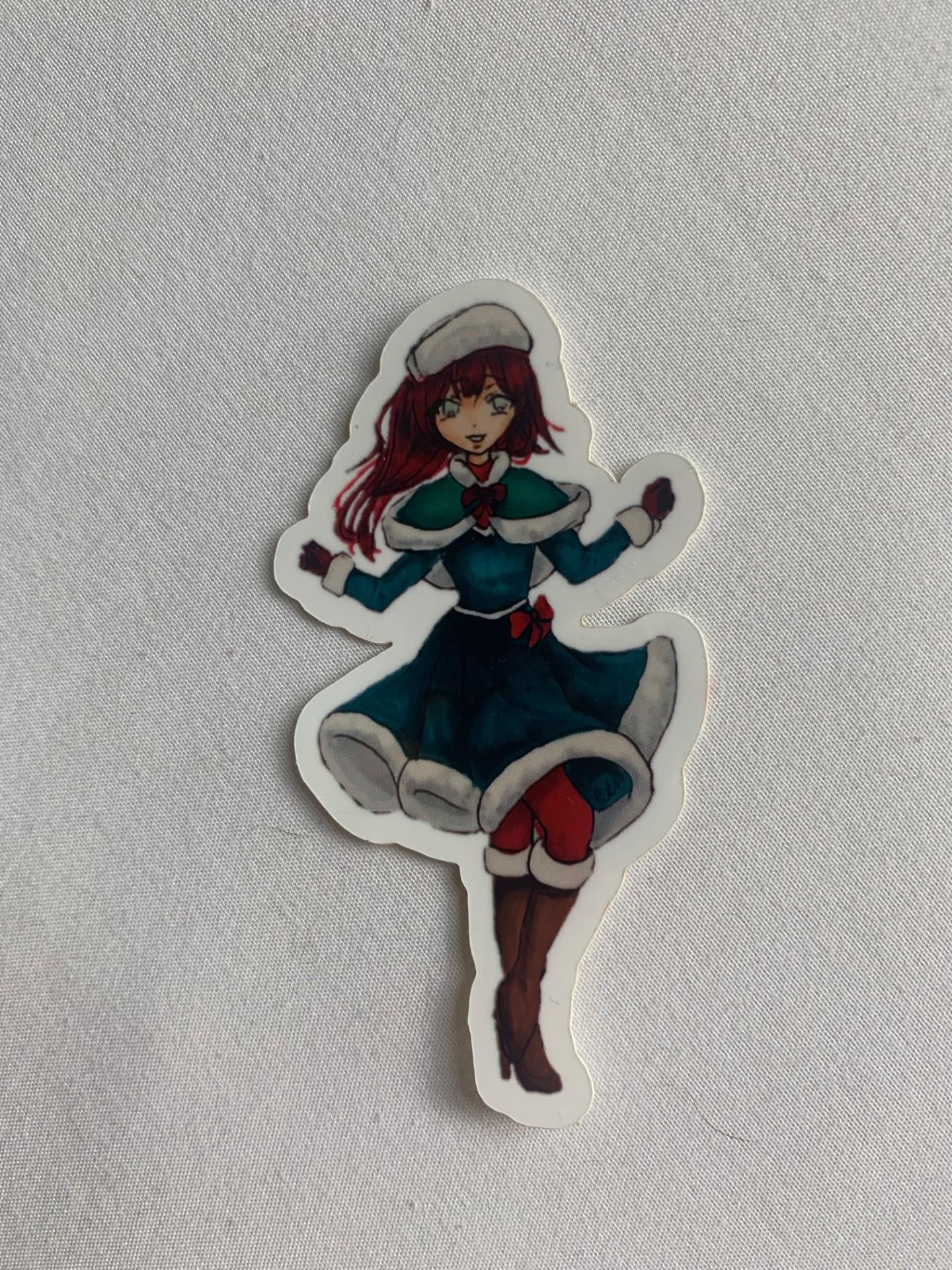 Anime Girl Sticker Pack-set of 5. Hand Drawn Waterproof Vinyl Stickers ...