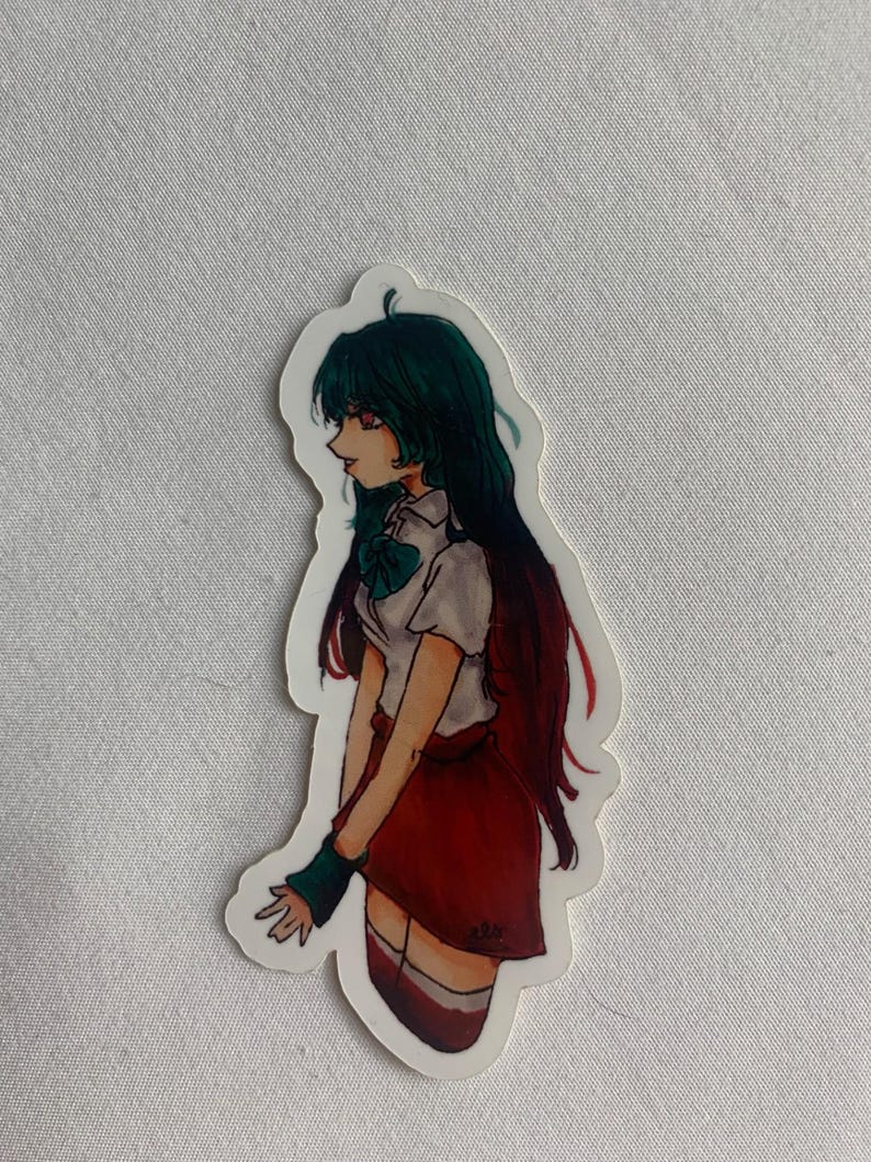 Anime Girl Sticker Pack-set of 5. Hand Drawn Waterproof Vinyl Stickers ...