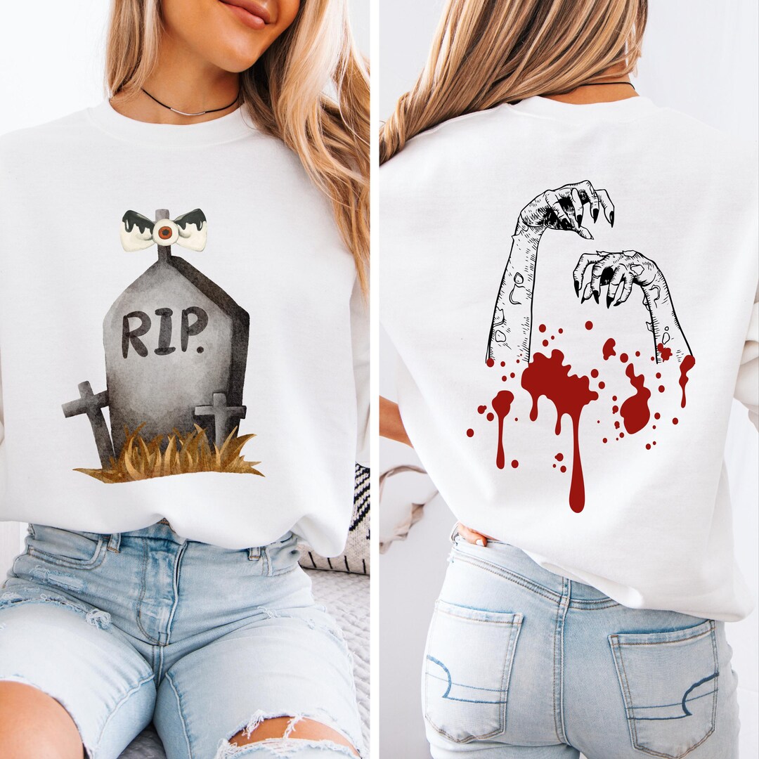 Bloody Hands RIP PNG: Spooky Halloween Digital Art - Etsy