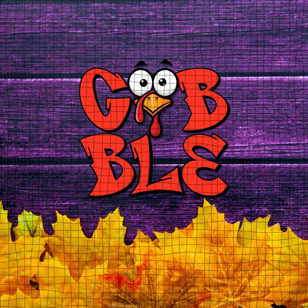 Funny Gobble Turkey PNG - Thanksgiving Clipart - Etsy