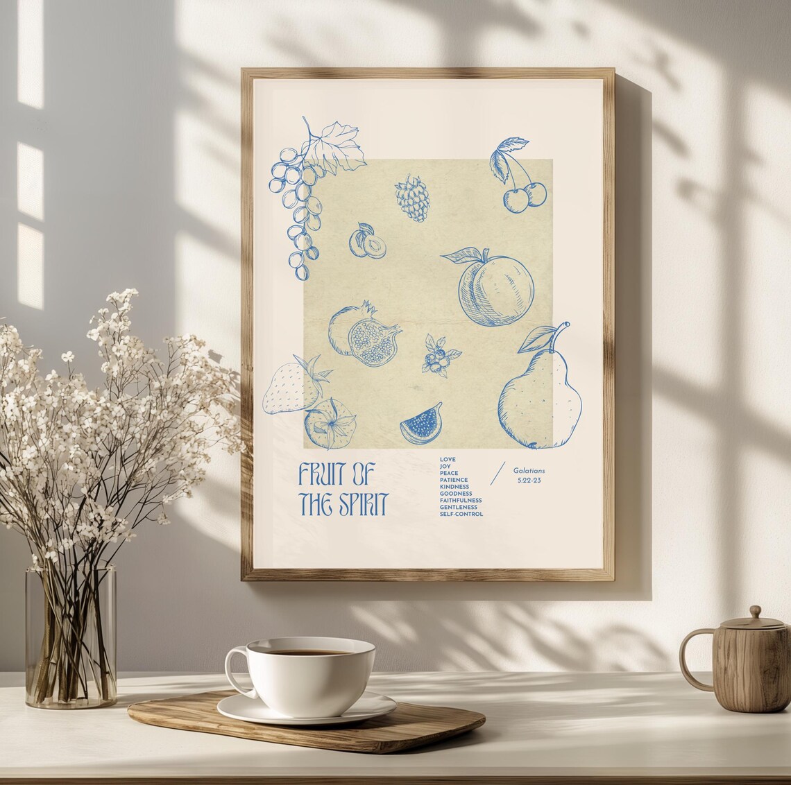 Fruit of the Spirit Wall Art Minimalist Christian Printable Poster Art ...