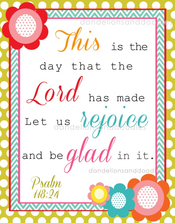 Items similar to This is the Day the Lord has made- A printable/digital ...