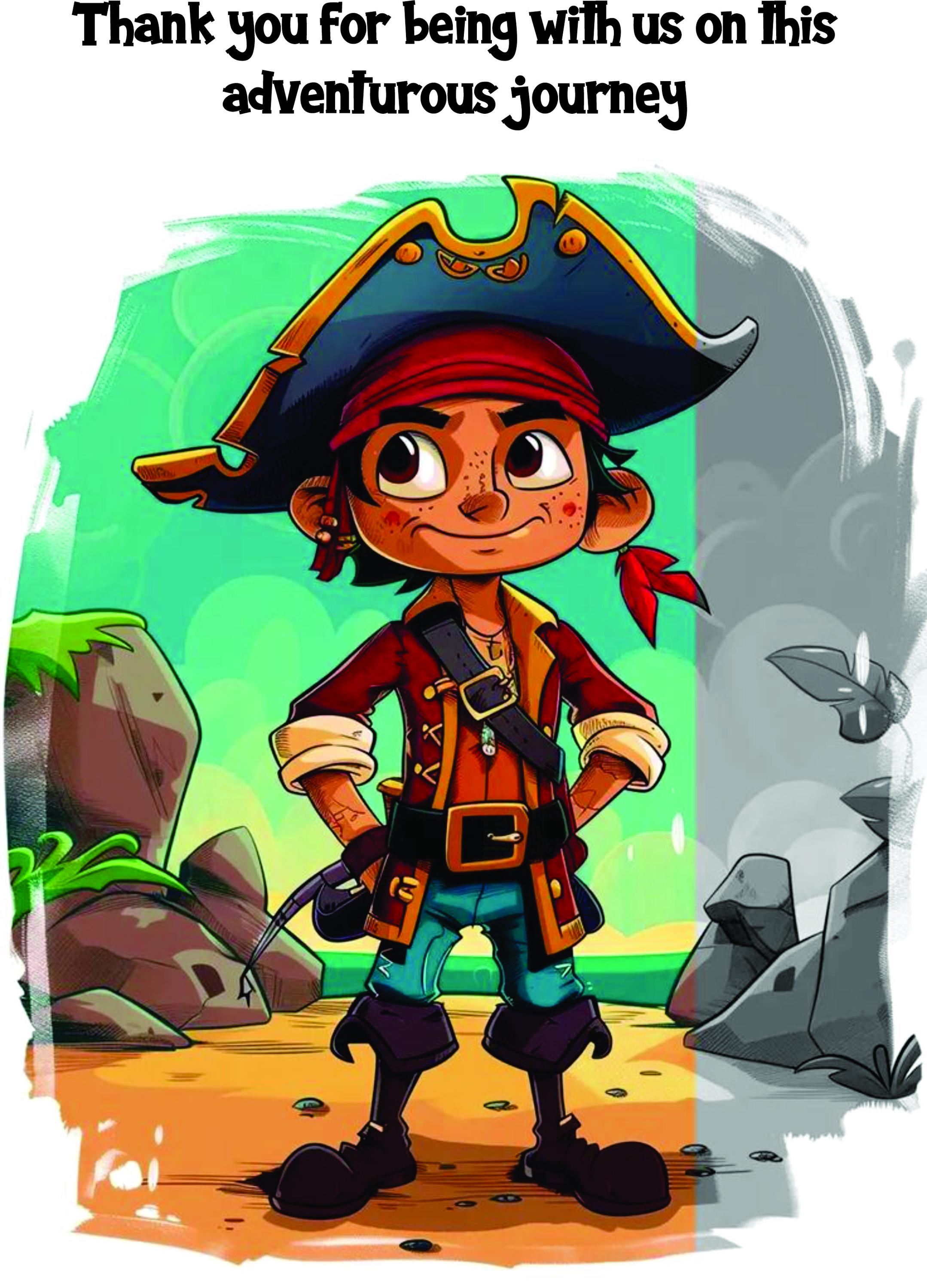 Pirate Coloring Storybook for Kids – Printable Adventure Tale & Drawing ...