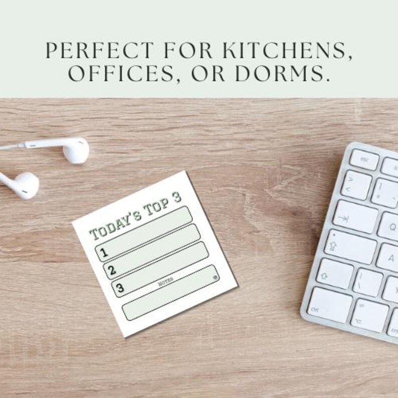 Top 3 To-do List Sticky Notes: Minimalist Priority Pad - Etsy
