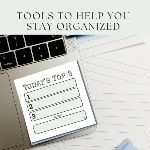 Top 3 To-do List Sticky Notes: Minimalist Priority Pad - Etsy