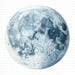 Watercolor Moon Clipart | 5 High Quality Jpgs | Digital Download ...
