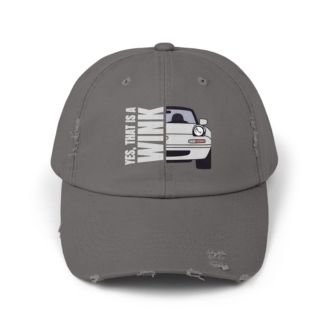Retro Miata NA Distressed Hat: Pop-up Headlight Design - Etsy