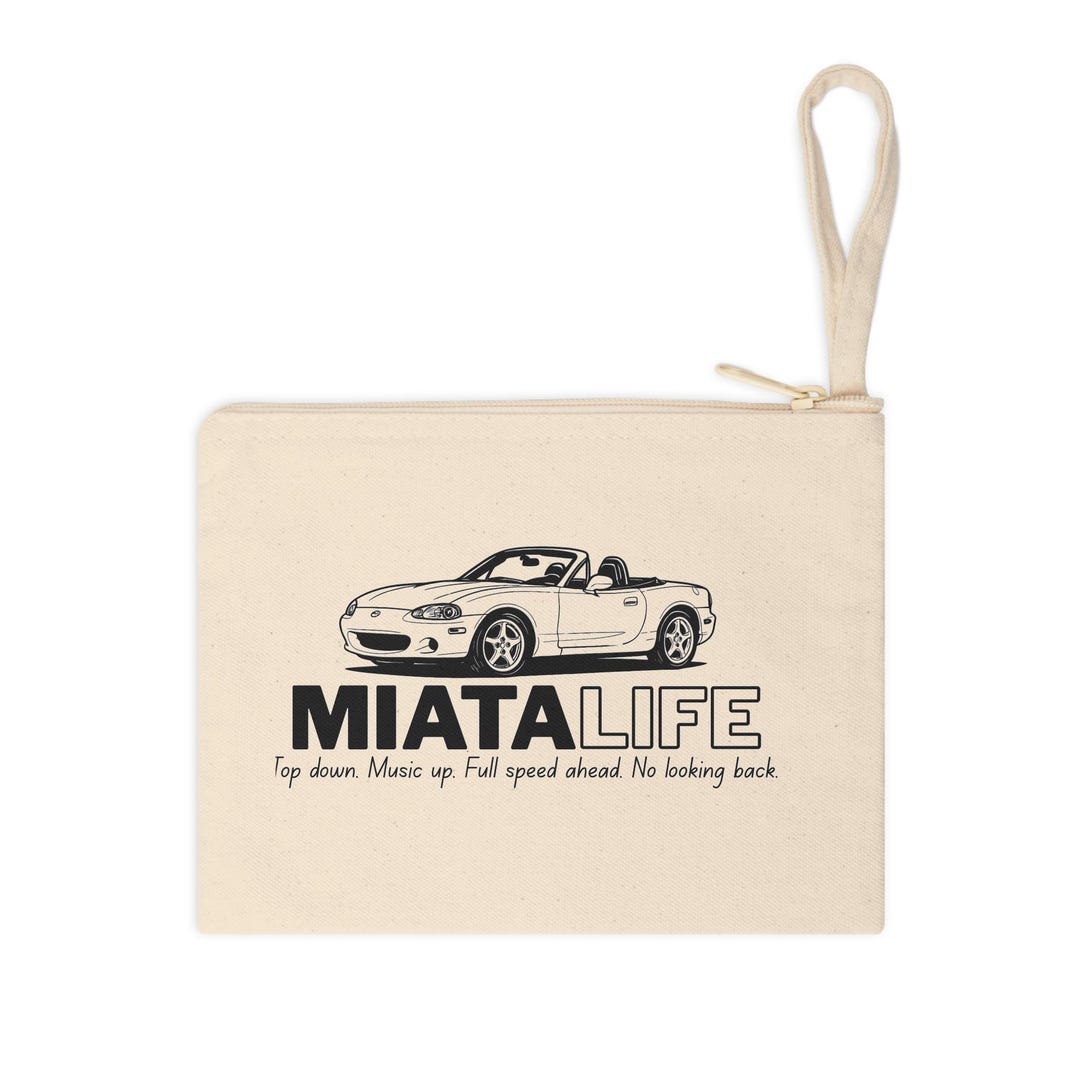 NB Miata Life Zipper Pouch: Convertible Car Accessory Bag - Etsy