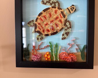 Quilled Sea Turtle - Etsy