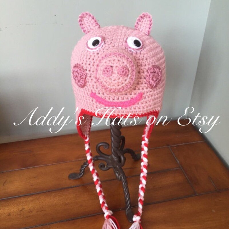Peppa Pig Hat - Etsy