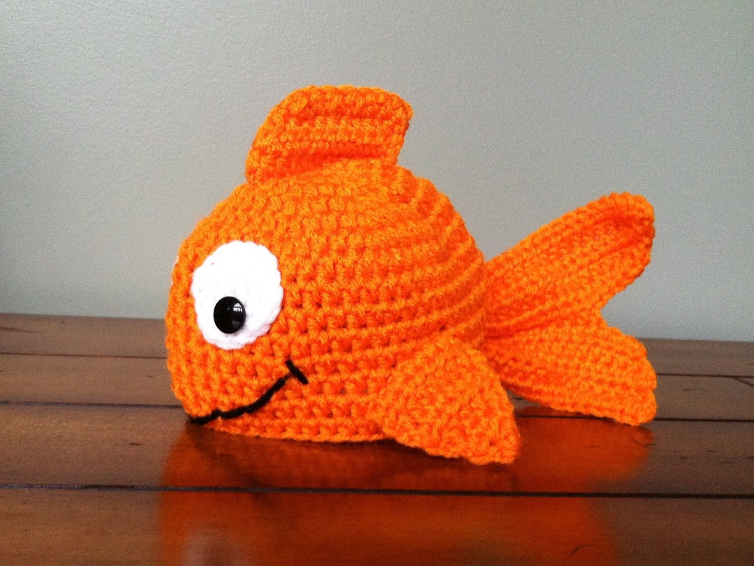 Little Goldfish Fish Hat (you Choose Size Newborn - Adult) Any Color - Etsy