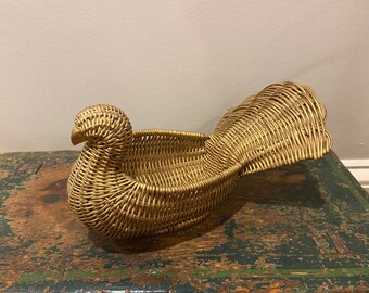 Wicker Bird Basket | Etsy