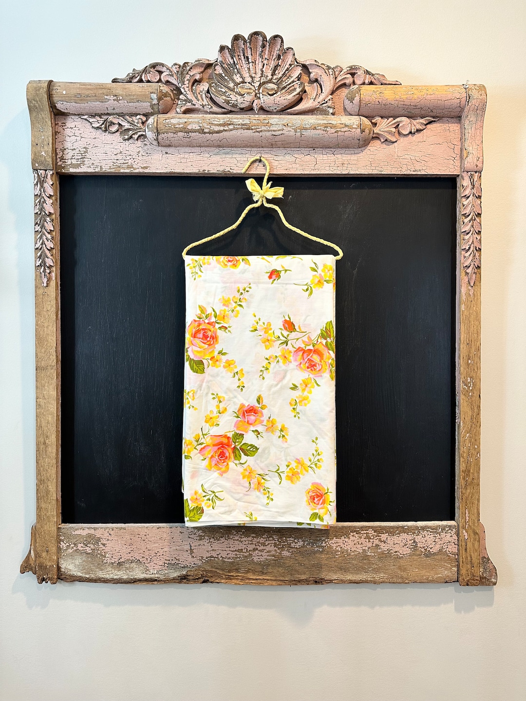 Vintage Floral Sheet Full Flat Roses Pattern - Etsy