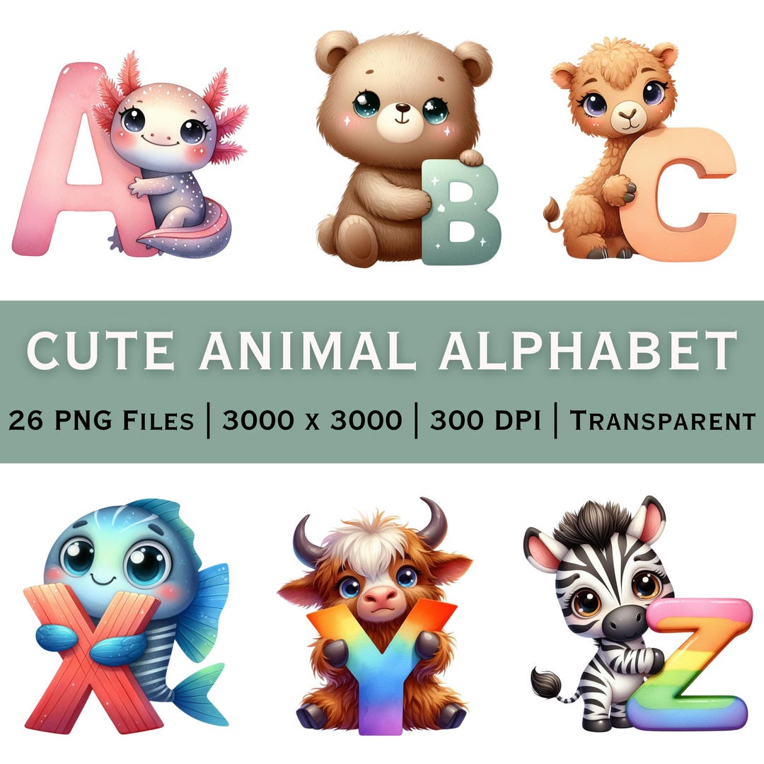 Alphabet Adventures A to Z Animal Friends Animal Letter Set for Kids ...