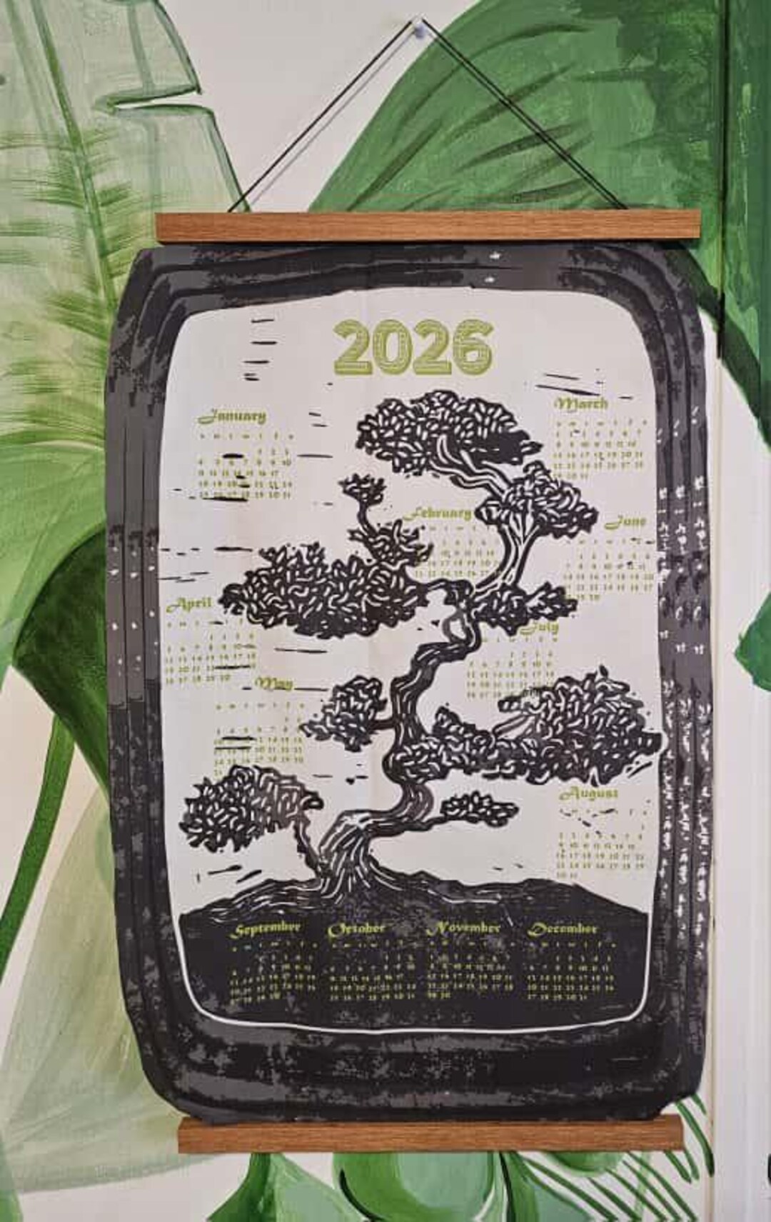 2026 Serenity Bonsai Wall Calendar - Etsy