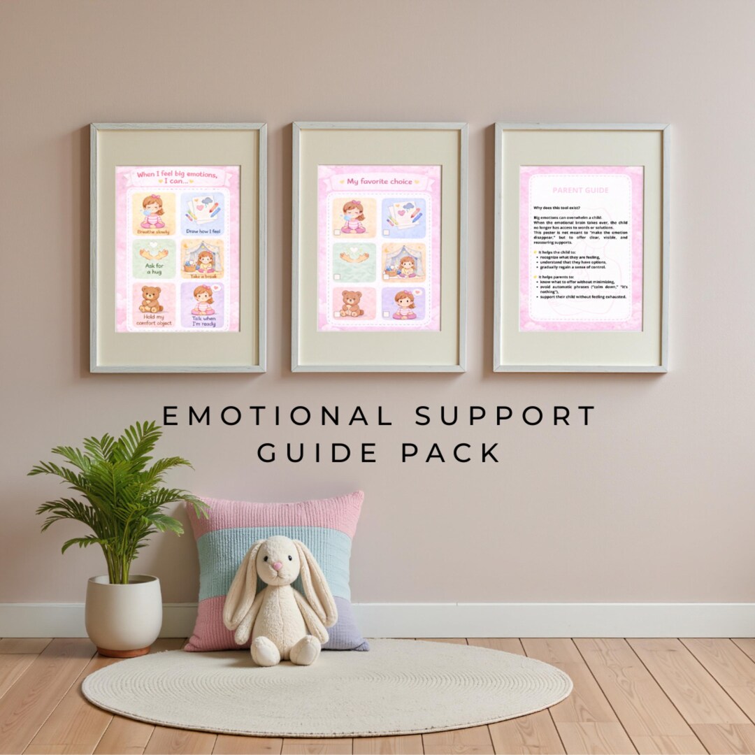 Kids Girls Emotions Pink Chart Printable – Emotional Regulation Tool ...