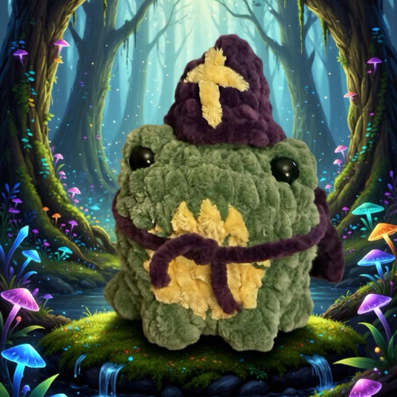 Frog Wizard Stuffed Animal - Etsy