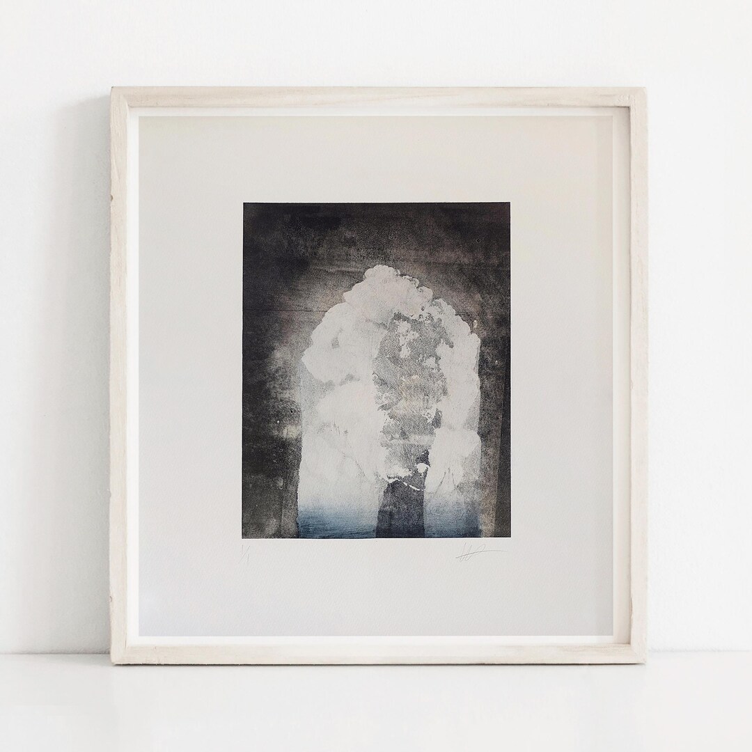 Abstract Landscape | Unique Art Print | Monoprint on Paper | Hand-made ...