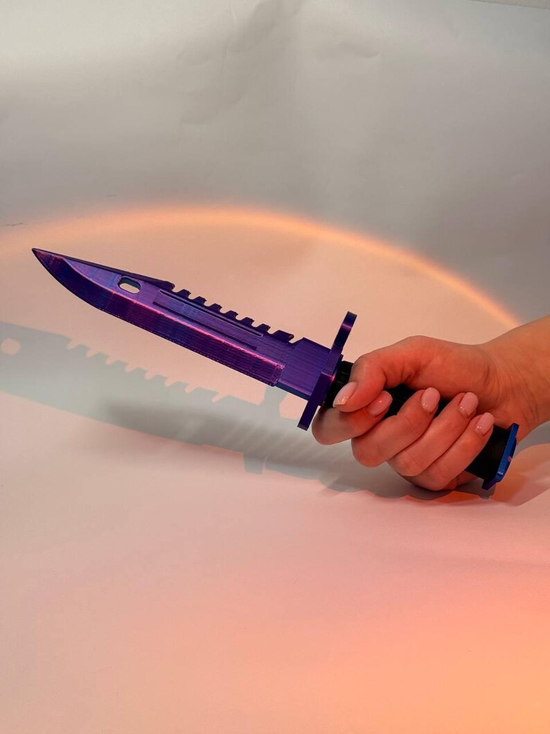 CS2 Red Bayonet Knife Replica Toy – Counter Strike Cosplay Prop, Gaming ...
