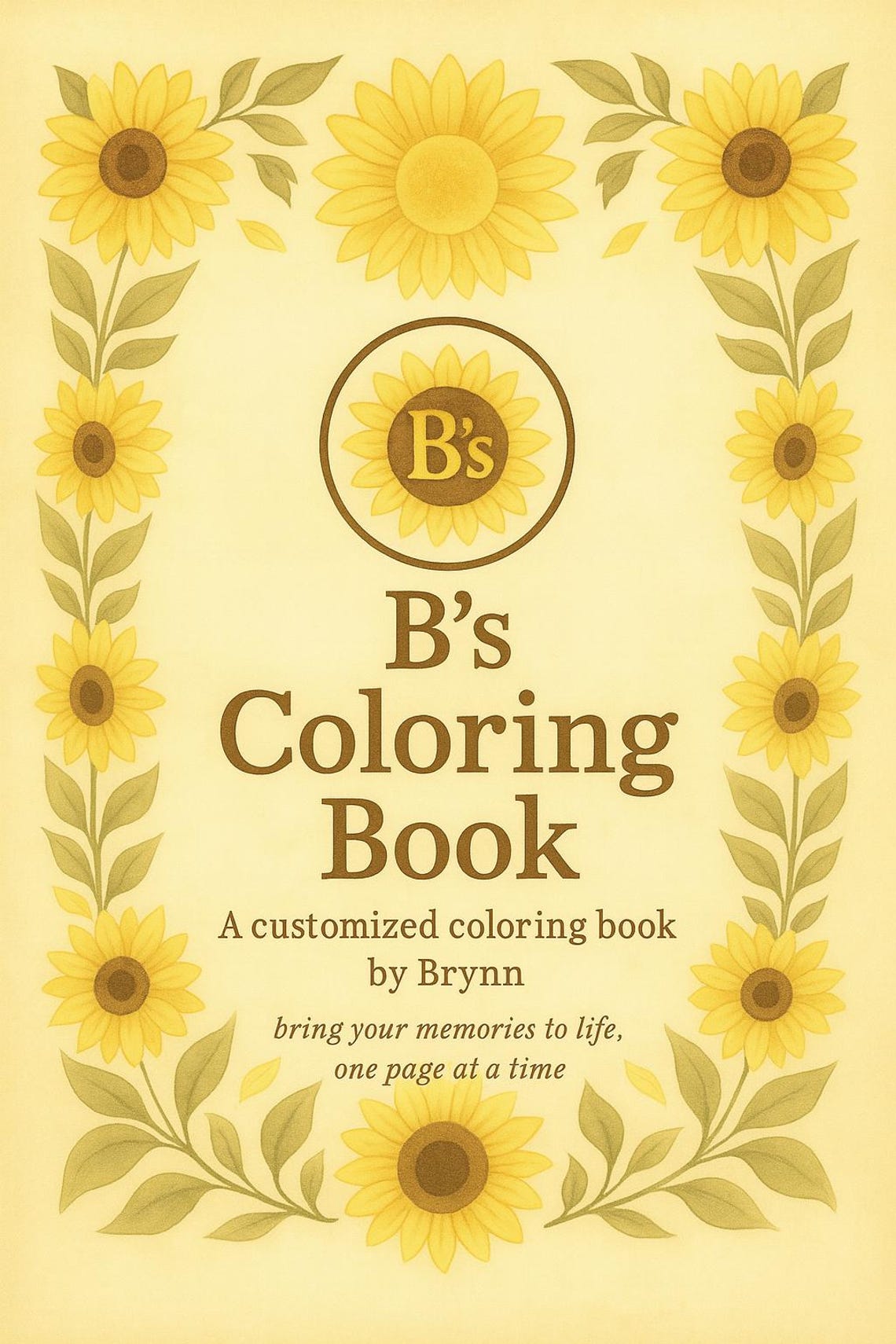 Custom Photo Coloring Book – Digital and Printed Gift | 5 Art Styles ...