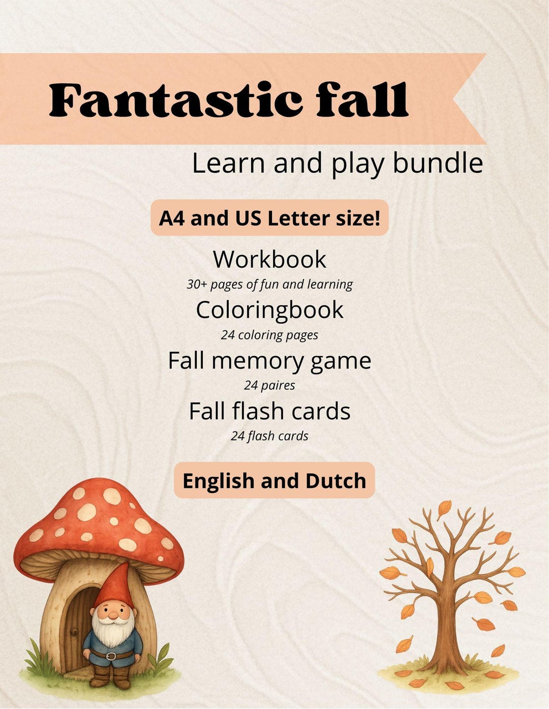Printable Fall Activity Bundle for Toddlers (ENG + NL) – Learn, Play ...