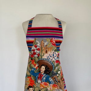 Cowgirl-senoritas Full Apron-vintage Movie Stars-southwest Pin Ups-oop ...