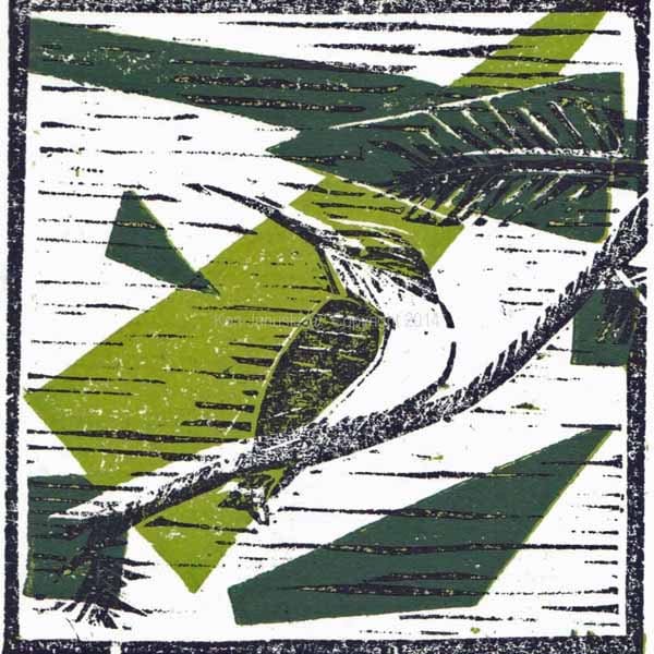 Linocut Print Hummingbird - Etsy
