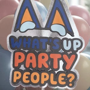 Bluey Party People Cake Topper - Etsy