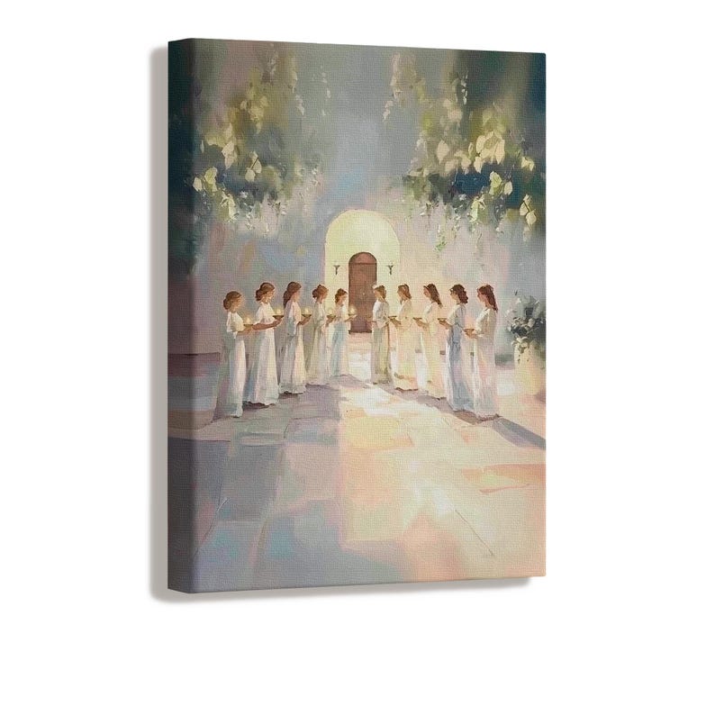Light of Faith, LDS Art, Parable of the Ten Virgins, Christian Wall Art ...