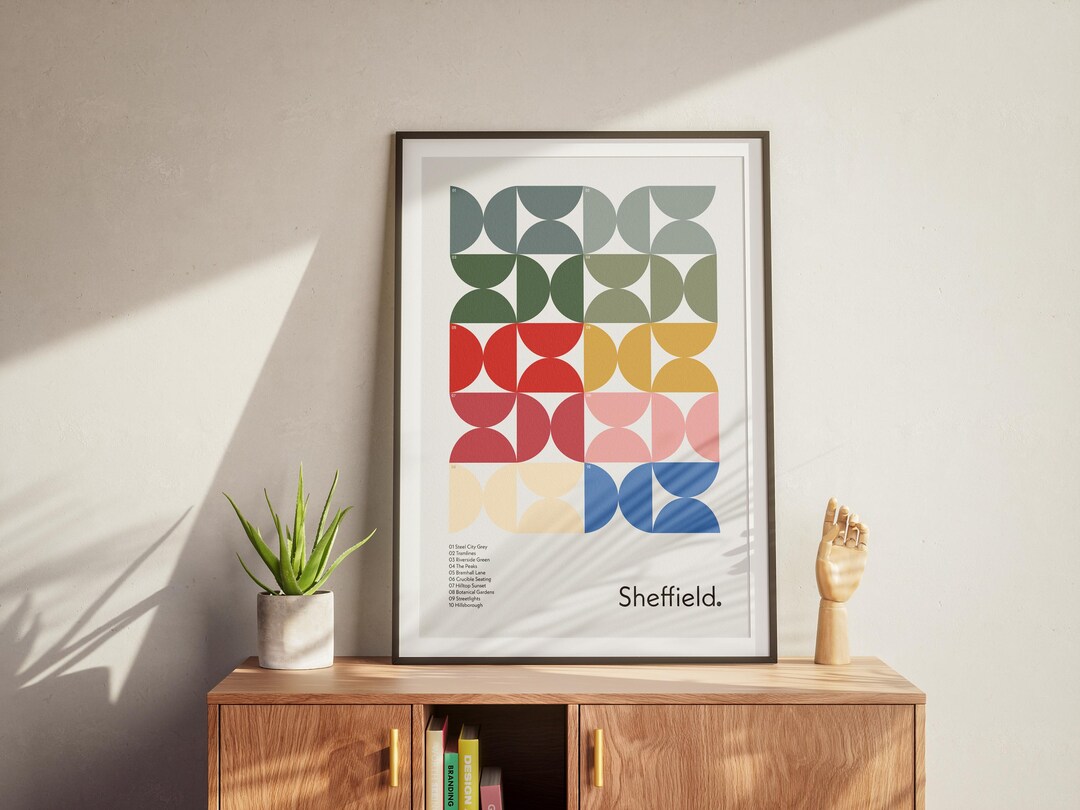 Sheffield Abstract Wall Art Print – Bauhaus Style – Digital Download ...