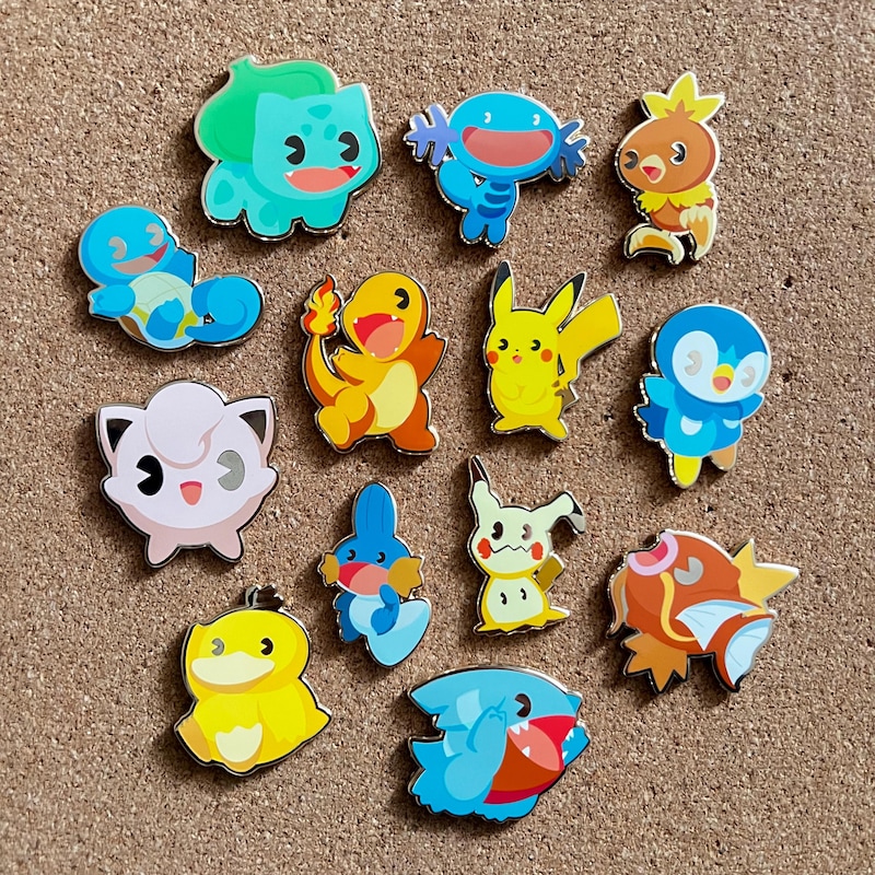 Pokémons Enamel Pins - Etsy