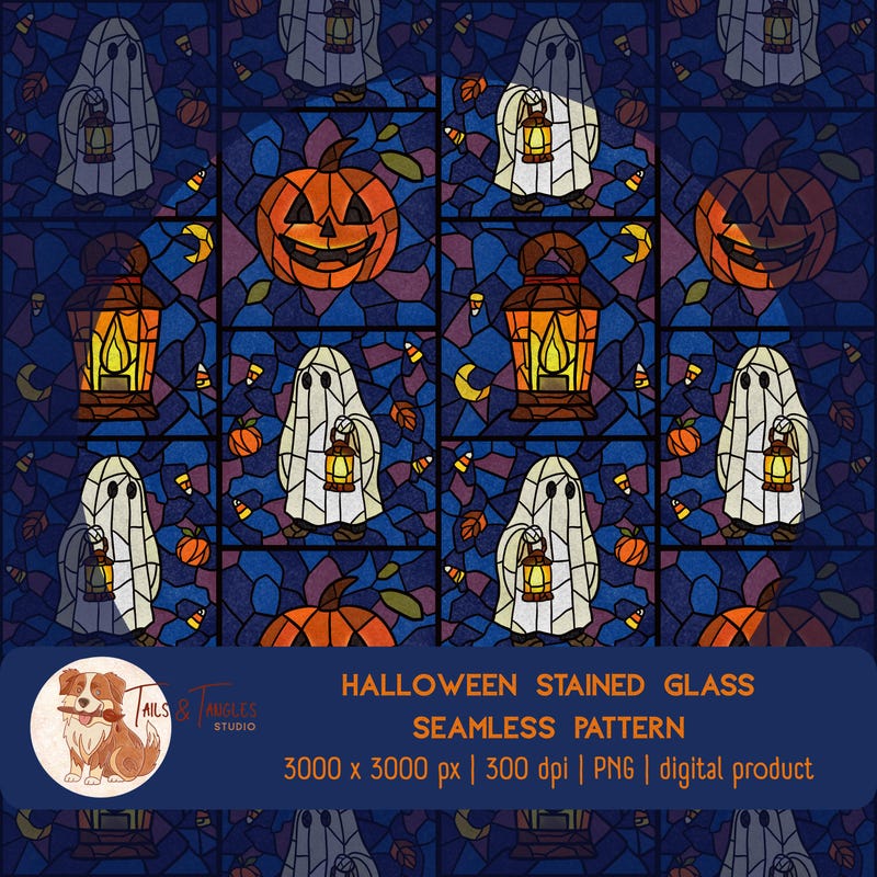 Halloween Stained Glass - Etsy