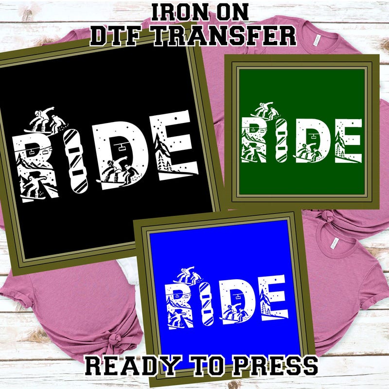 Snowboard Heat Transfers - Etsy