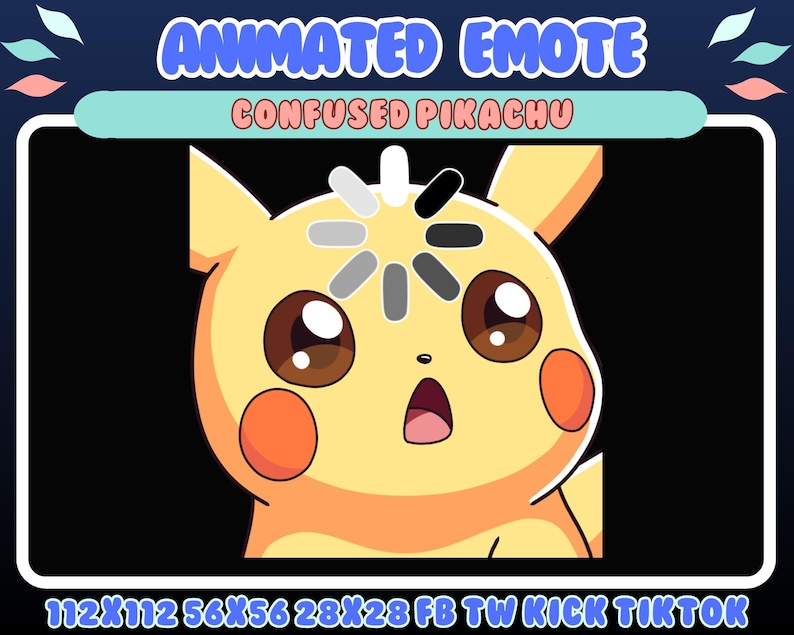 Animated Squirtle Confused Emote: Twitch/discord/kick Streamer Pack ...