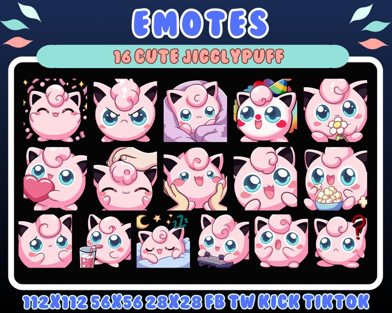 Shiny Umbreon Emotes for Twitch, Discord, Kick (digital Download, 14 ...