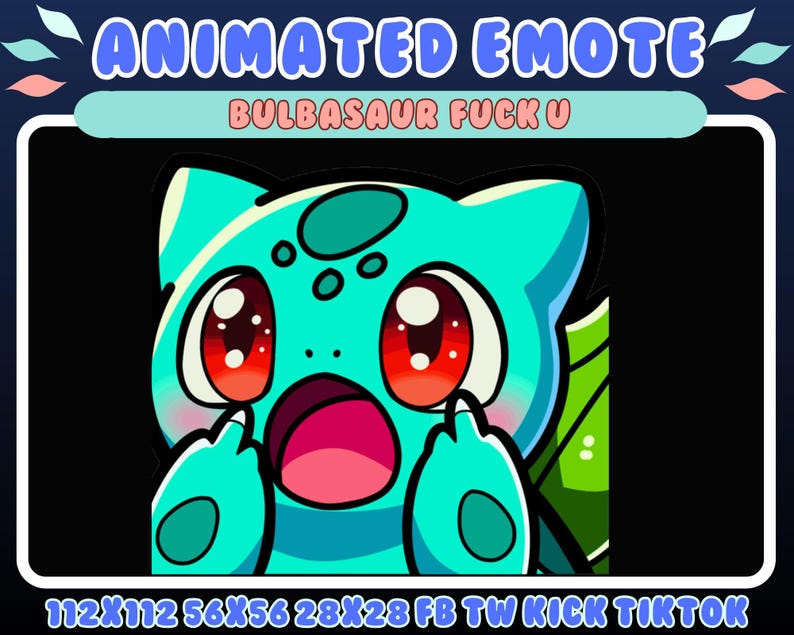25 Bulbasaur Emotes Cute | Emotes Twitch | Emotes Discord | Emotes ...