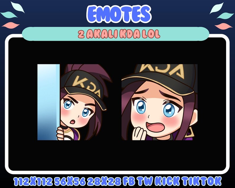 Akali Kda 2 Emotes | League of Legends Emotes , Twitch, Discord, Kick ...