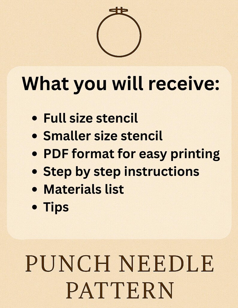 Snowflake Punch Needle PDF Pattern | Winter Punch Needle Design ...