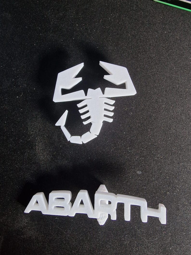 Abarth Logo Front Grille Pair - Etsy