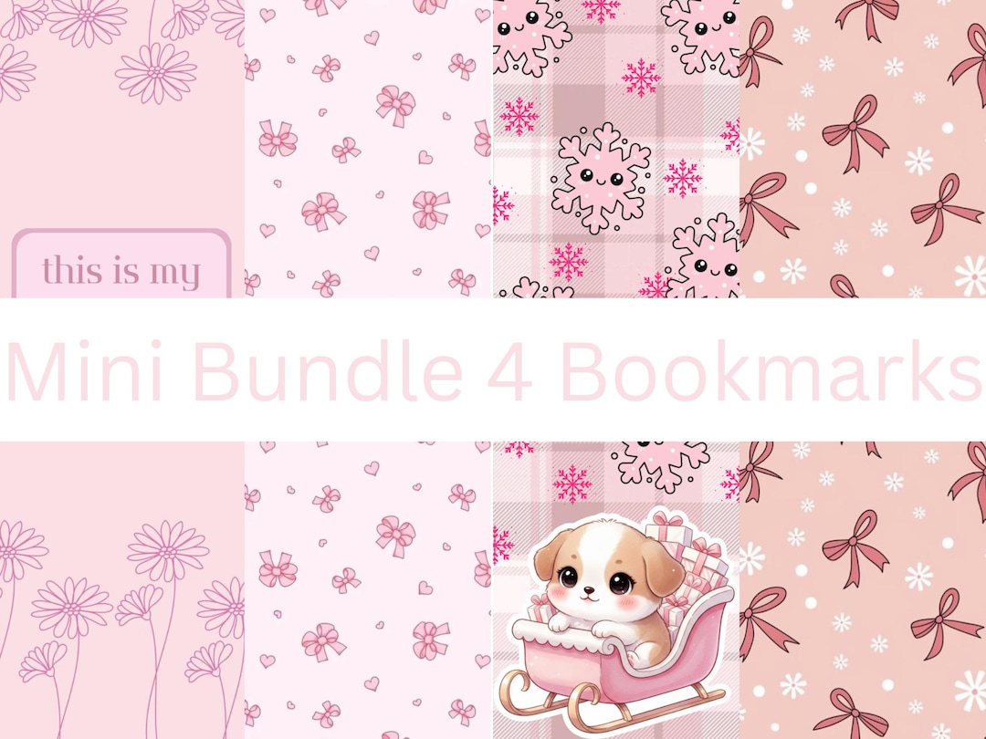 Cozy Reading Bookmark Mini Bundle | Minimalist (digital Download - Etsy