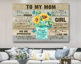 Thank You Mom Poster | Etsy