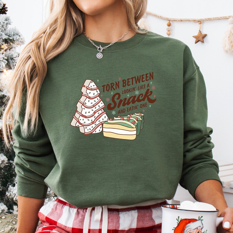 Christmas Tree Cakes Sweatshirt: Cute Xmas Snack Gift S-2XL - Etsy