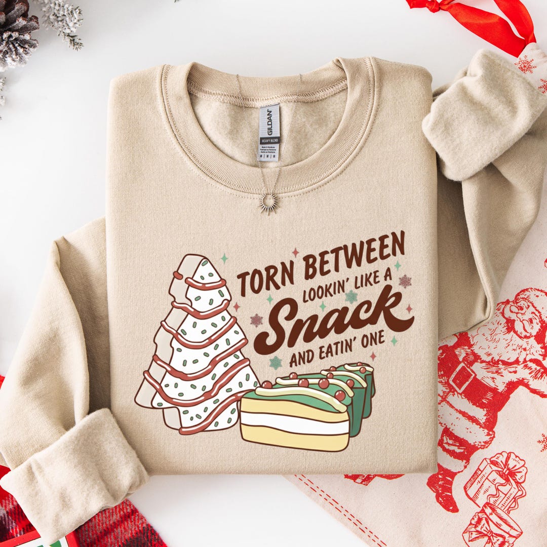 Christmas Tree Cakes Sweatshirt: Cute Xmas Snack Gift S-2XL - Etsy