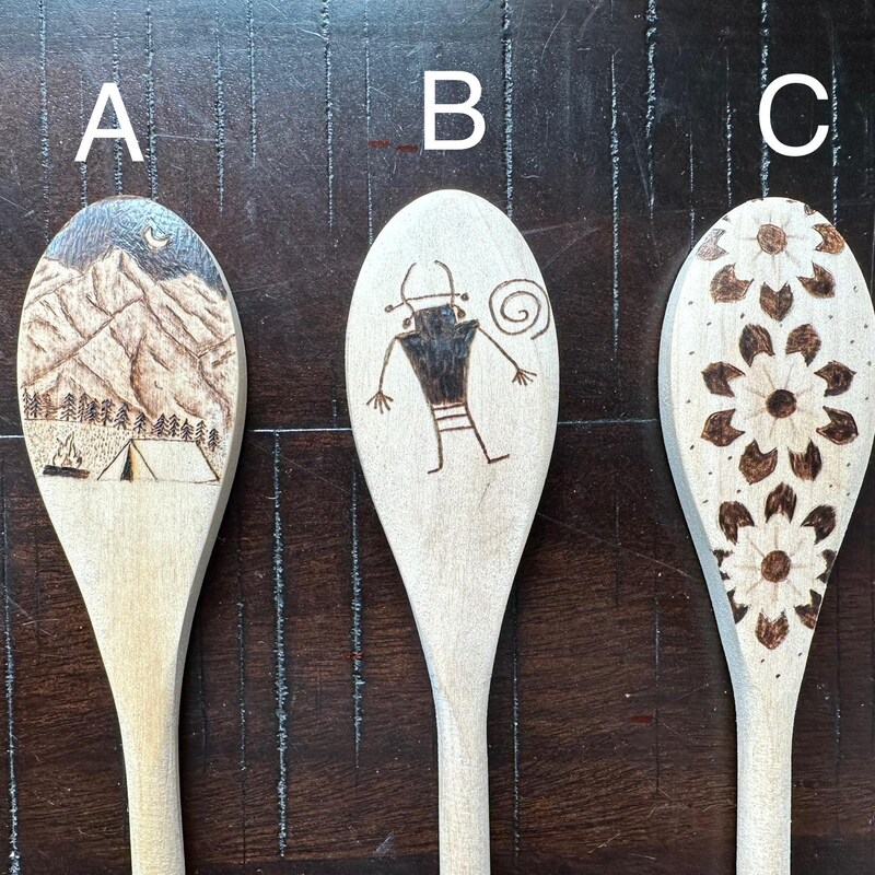 Pyrography Spoons - Etsy